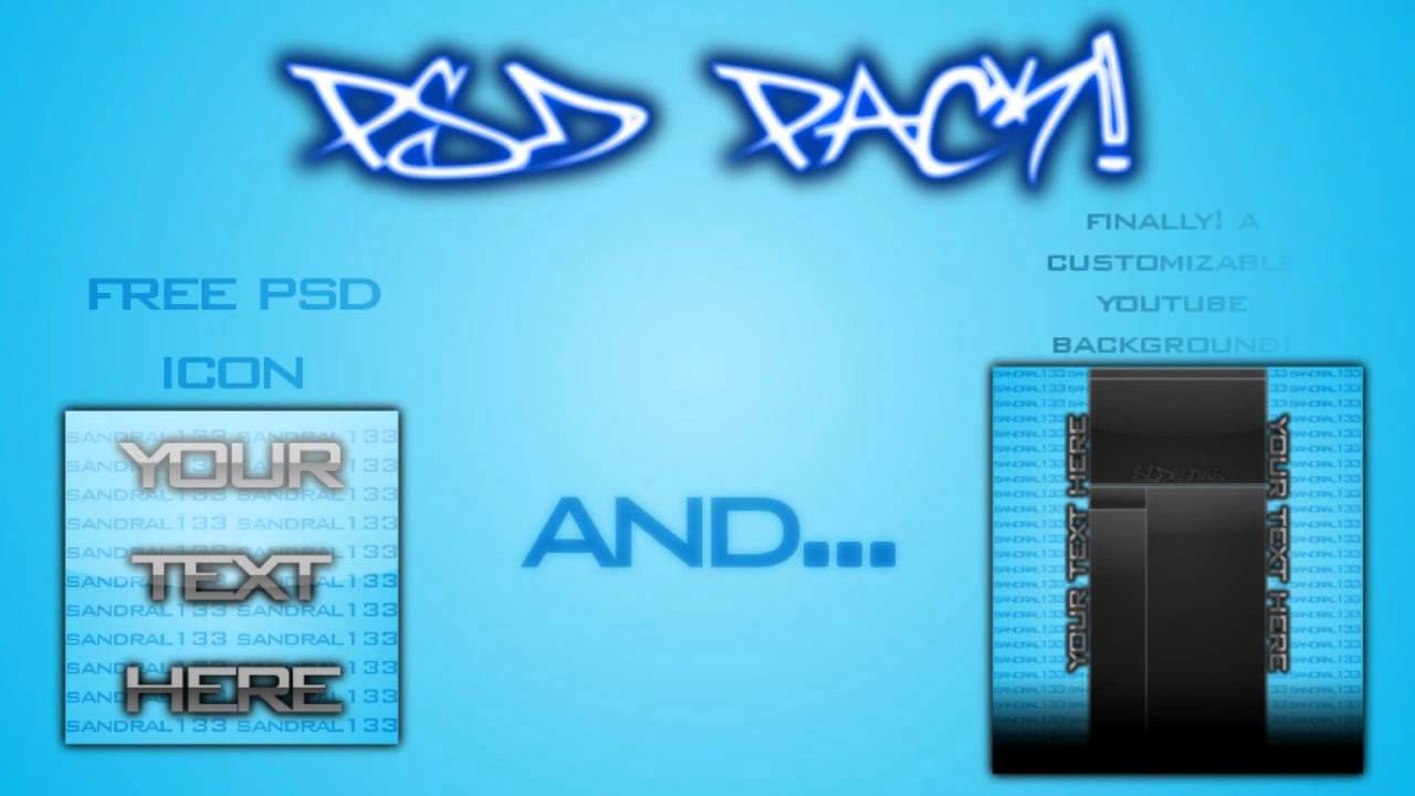 YOUTUBE BACKGROUNDS PSD PACK! - YouTube