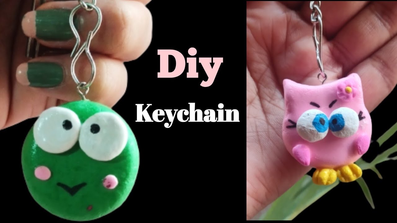 Diy clay keychain#Handmade keychain#Best Gift Ideas#How to make ...