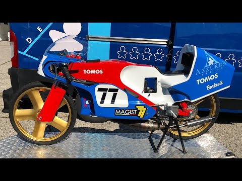 Tomos GP 50 Replika ... küçük, renkli, gürültülü, karşı konulmaz (Classic 50 Eurocup, Grobnik 2021)