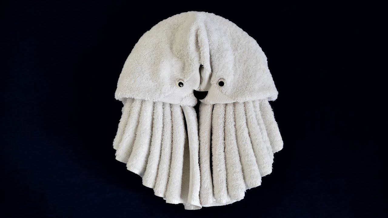 How to Make Towel Jellyfish - Towel Animals - YouTube