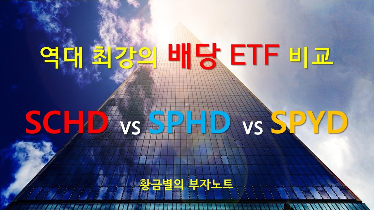 역대 최강의 배당 ETF 비교 'SCHD vs SPHD vs SPYD' - YouTube