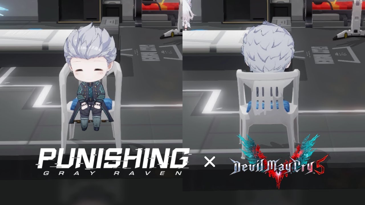 Vergil Dorm Chair MOTIVATION Interaction - PGR x DMC5 - YouTube