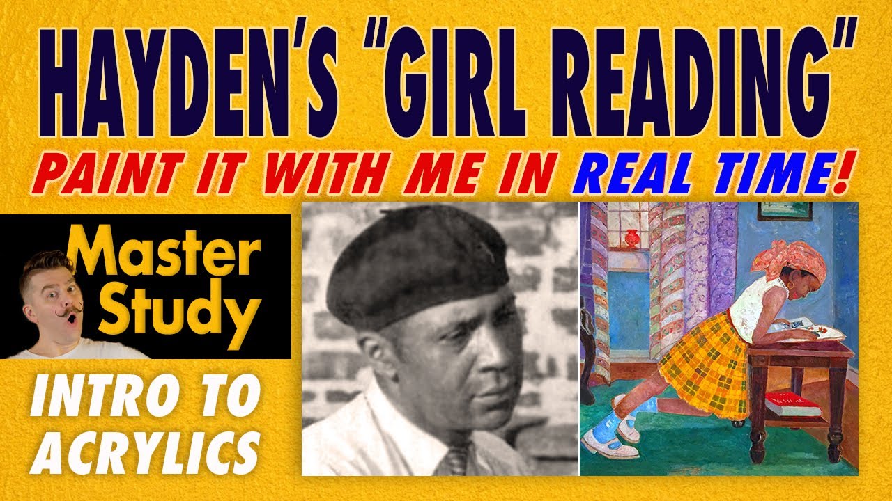 Paint Palmer Hayden's "Young Girl Reading" (1960)! – Master Study ...