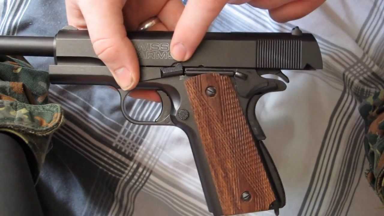 Tanfoglio Witness 1911/Swiss Arms P1911 Air Pistol review - YouTube