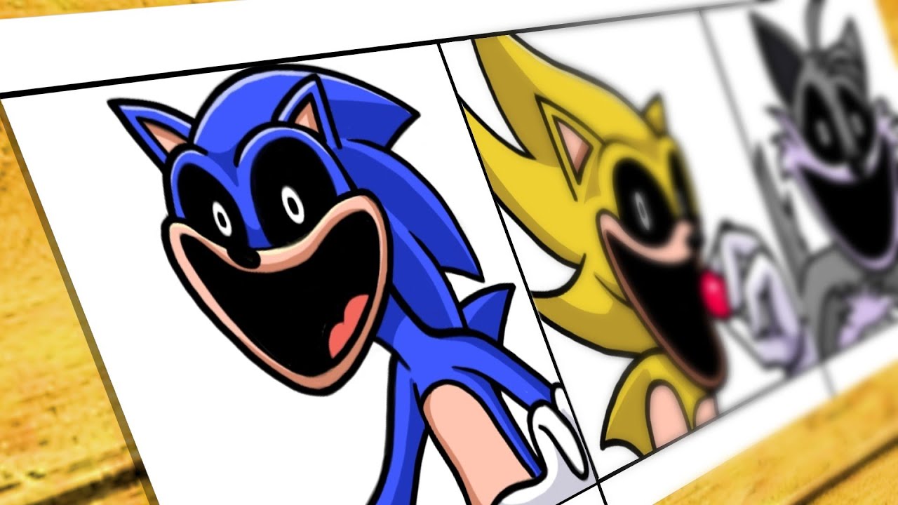 Drawing Sonic But Smiling Critters (Sonic x Poppy Playtime) - YouTube