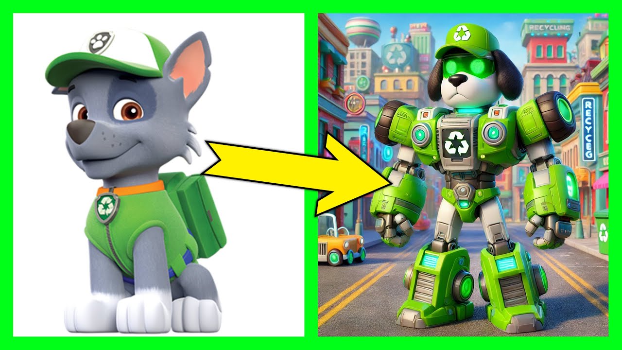 Paw Patrol as TRANSFORMERS | AI STICKMAN - YouTube