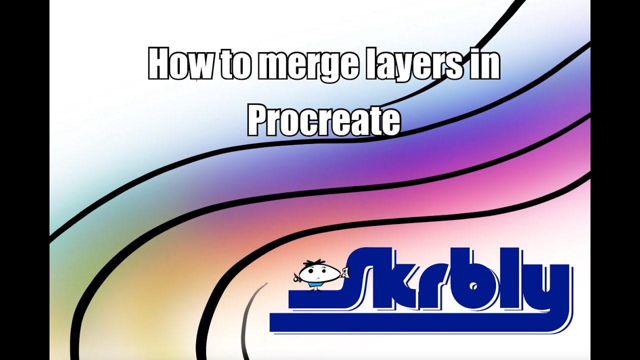 How to merge layers in Procreate - YouTube
