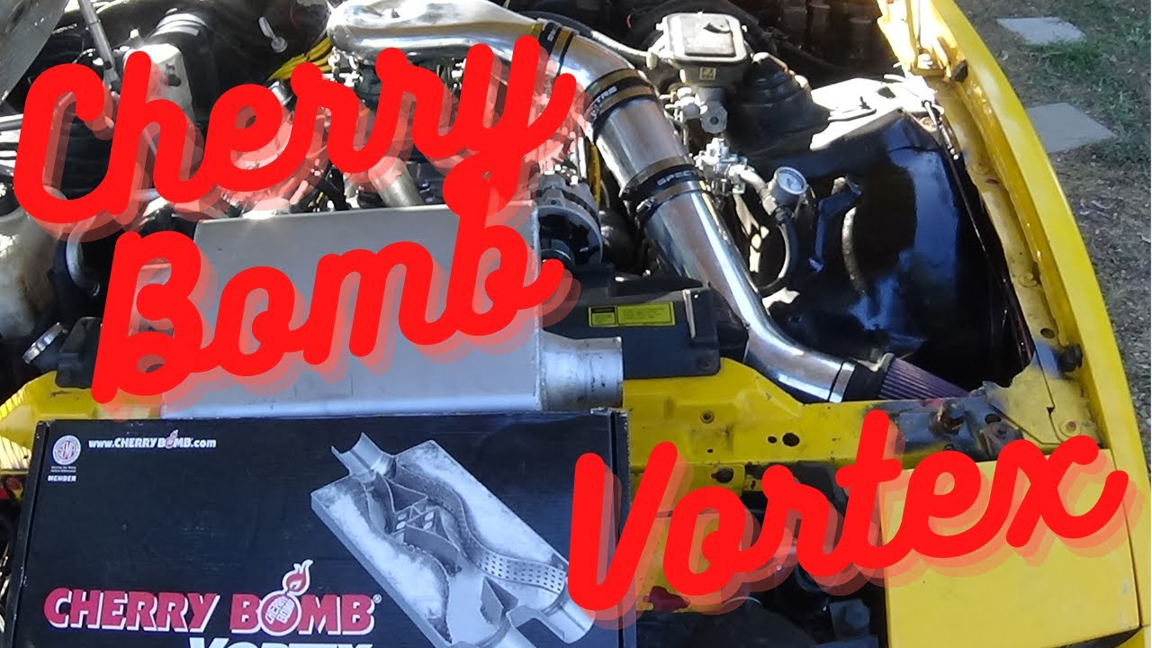 cherry bomb vortex on single exhaust small block chevy 305 - YouTube