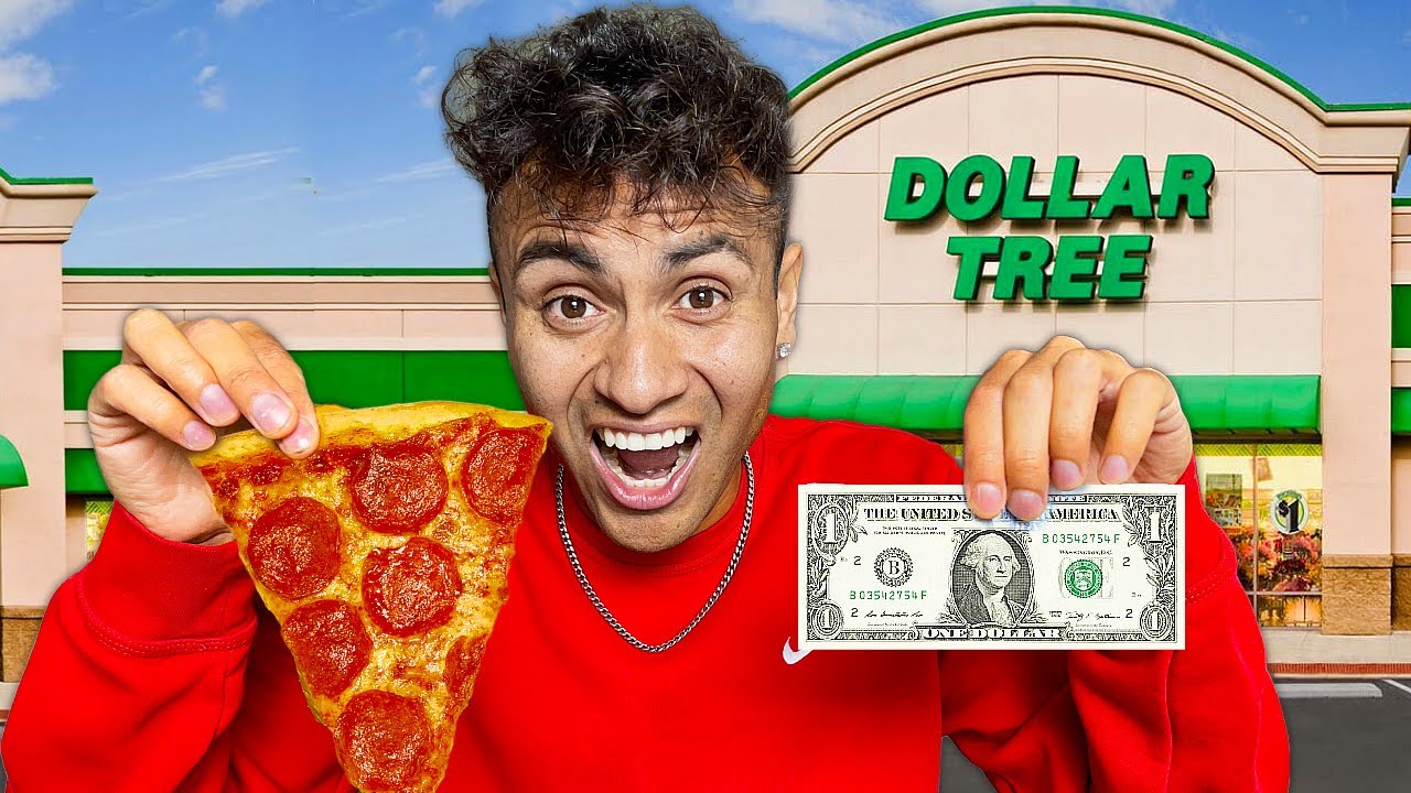 EATING ONLY DOLLAR STORE FOOD FOR 24 HOURS! - YouTube