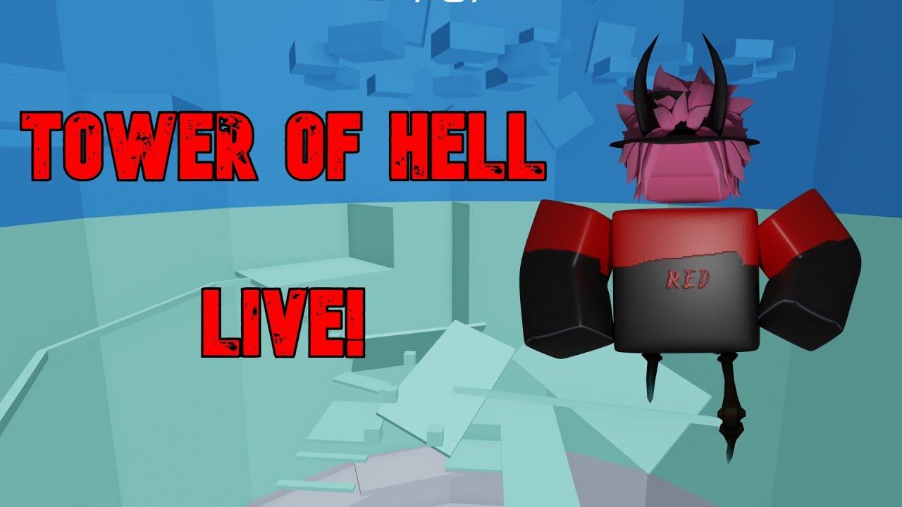 Roblox Tower of hell LIVE!! (GABE joined!!, funny moments and admin ...