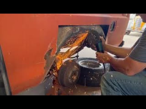 OCD on 1978 F150 wheel well Rust Repair! - YouTube