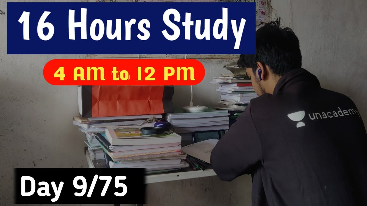 Day 9/75 16 Hours Study #video #motivation #viral #motivationalstatus # ...