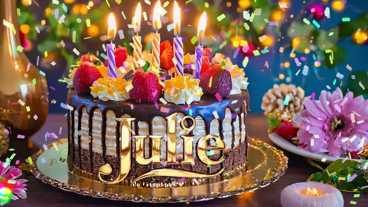 JULIE Happy Birthday - Original Song English 4K 2024 - YouTube