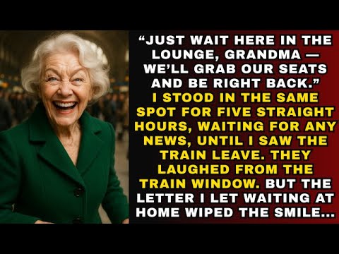“Just wait here in the lounge, Grandma — we’ll grab our seats and be ...