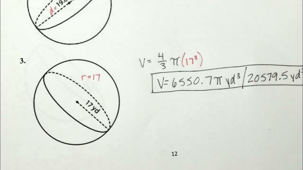 Volume of Spheres & Hemispheres - YouTube