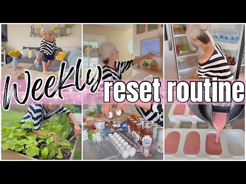 *NEW* WEEKLY RESET | PANTRY RESTOCK FRIDGE CLEANING GARDENING PLANNING & MORE
