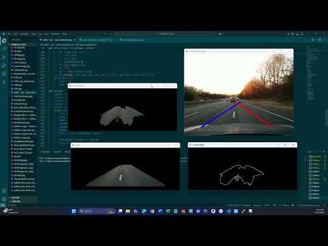 ENME435, HW5, Q2 (Lane Detection Code Walkthrough) - YouTube