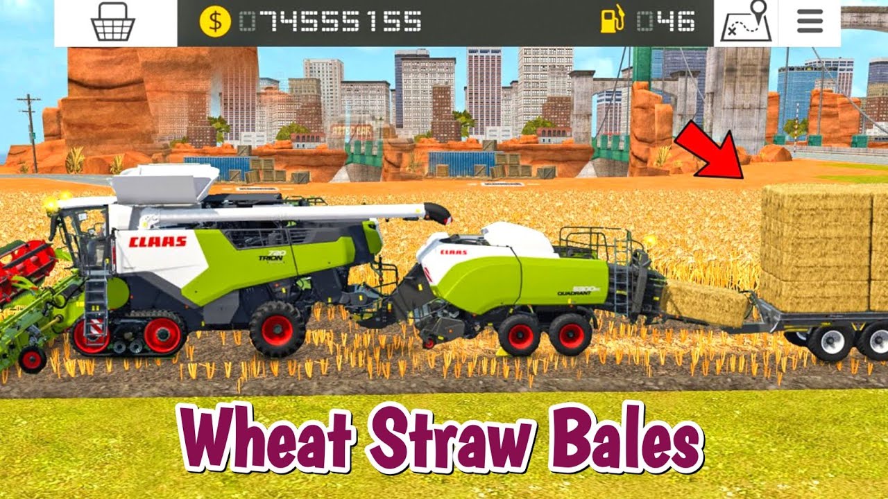 Wheat Harvest And Make Straw Bales In Farming Simulator 18 | Fs 18 ...