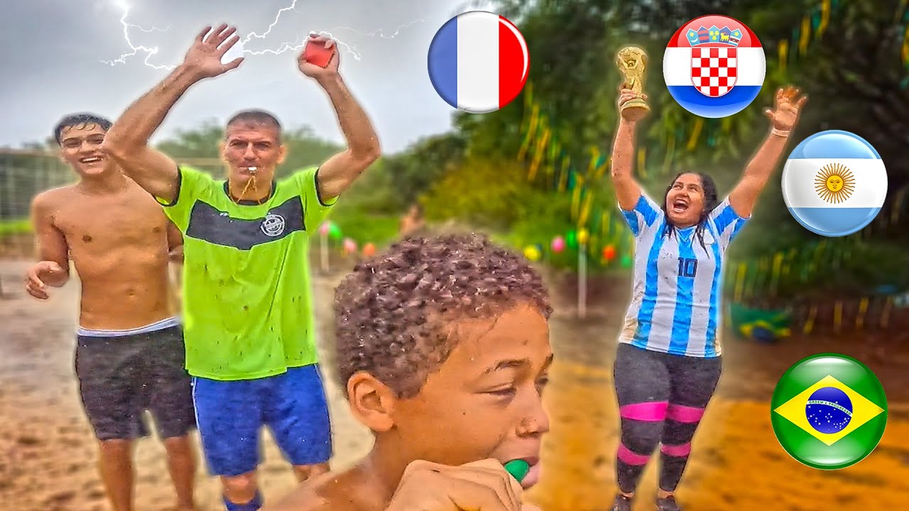 GRANDE FINAL DA COPA DO MUNDO DE PÊNALTIS NA LAMA *Argentina muito ...