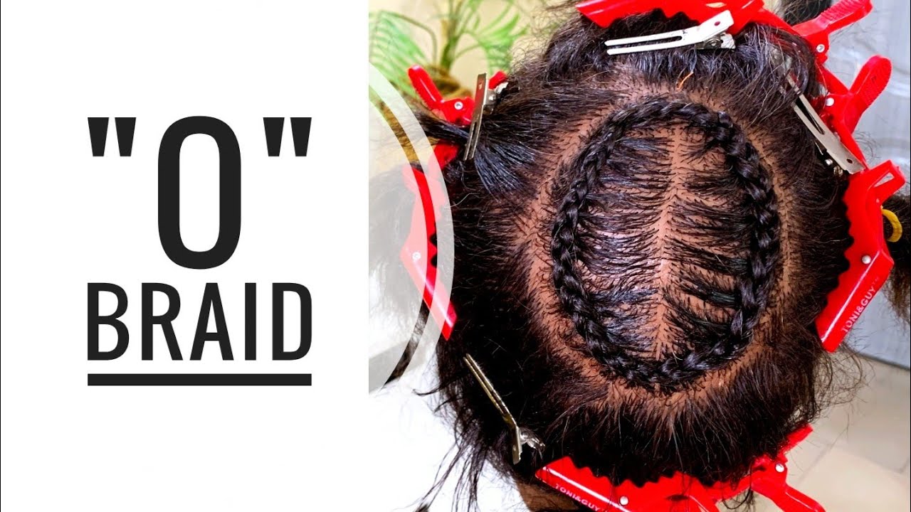 How to braid letter O - YouTube
