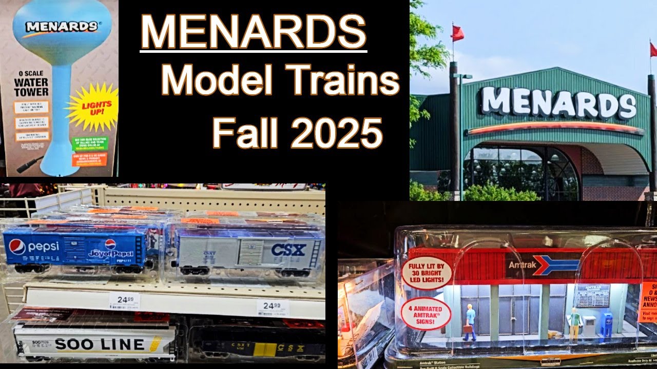 Menards Model Trains Inventory Fall 2025 - YouTube