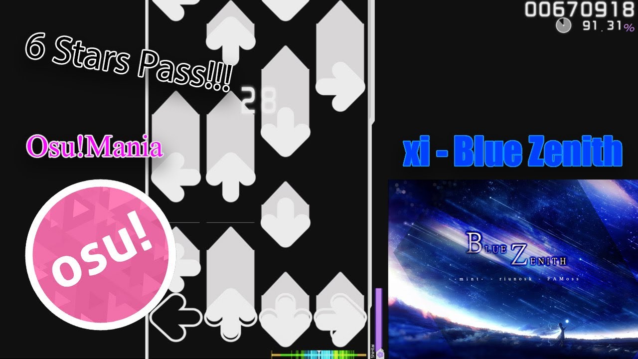 6 Star Passed!!! | xi - Blue Zenith [Osu!Mania] - YouTube