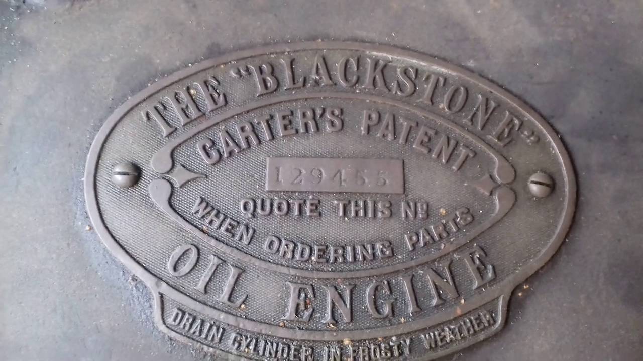 Blackstone 35HP heavy oil engine hot bulb ignition - YouTube