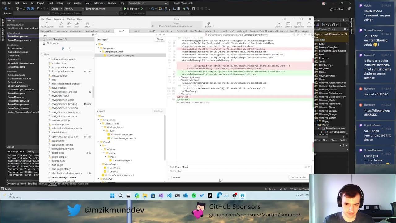 Live Coding - Uno Platfrom WebAssembly - PowerManager API - YouTube
