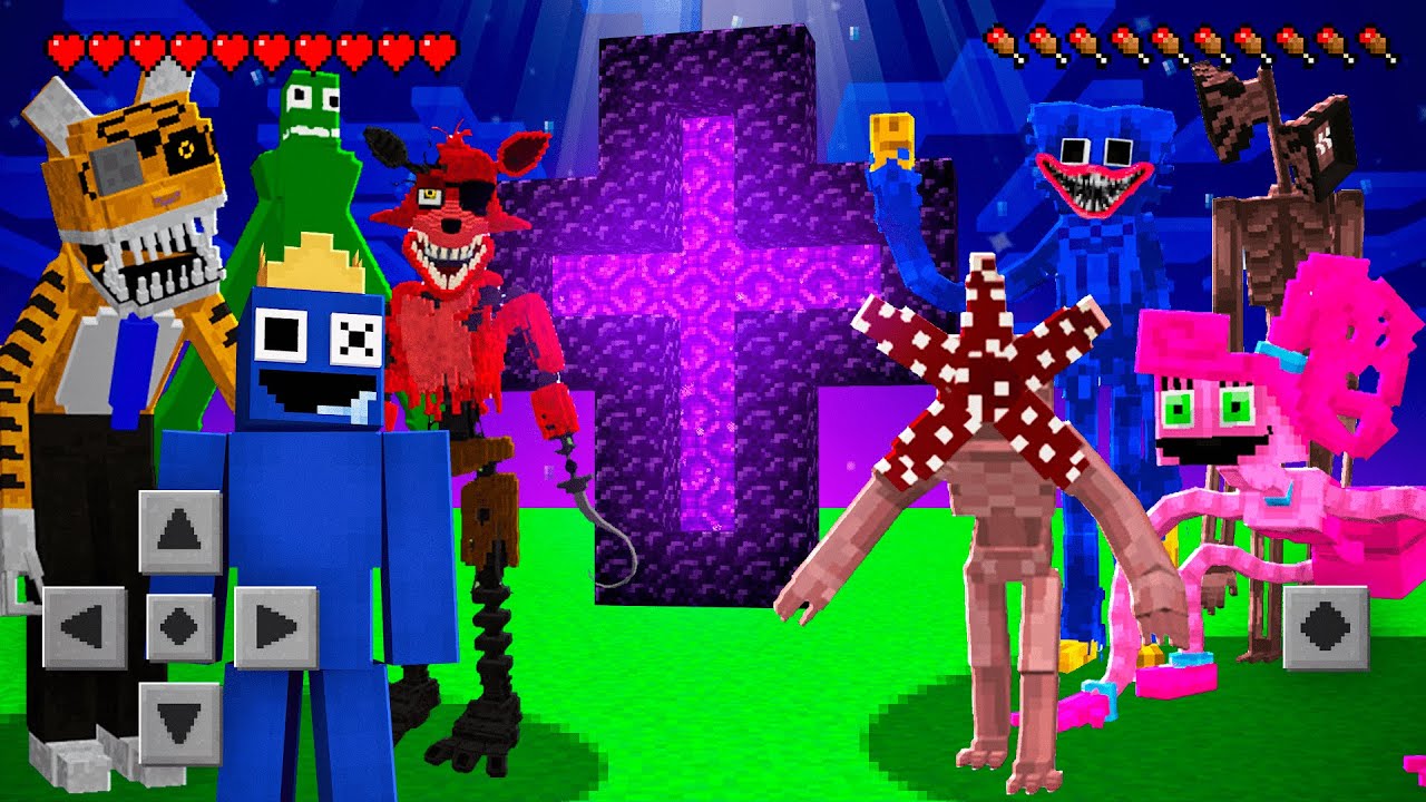 Testei OS ADDON MODS dos MOBS mais ASSUSTADORES do MINECRAFT! (ADDON ...