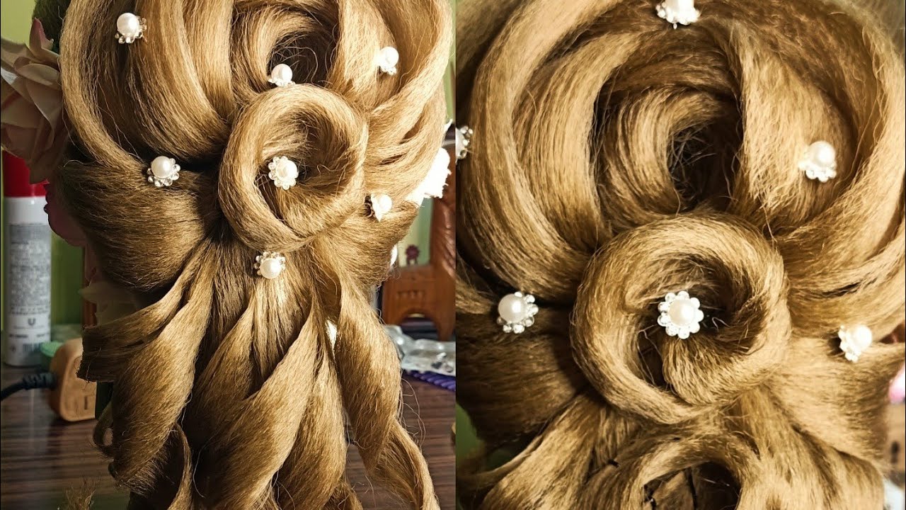 Bridal Hairstyles 1. Half Rose Bun with Open Curl 2. Half Rose Bun with ...