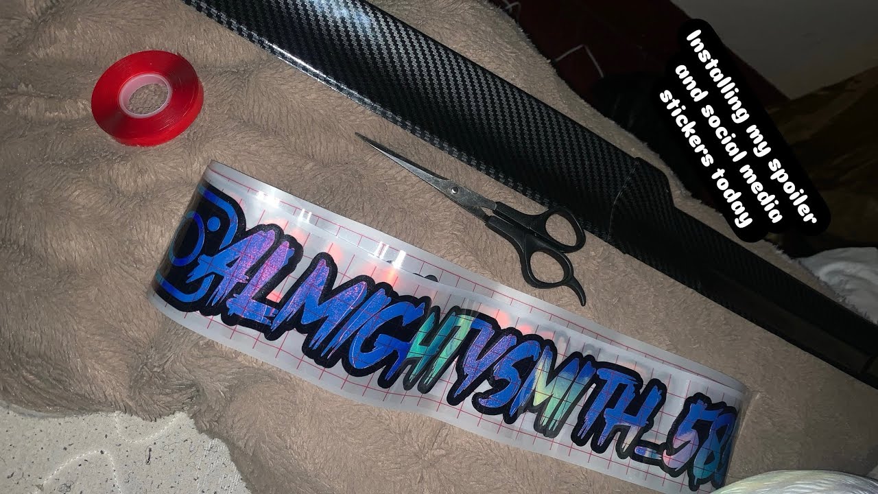 Install of Stickers and Spoil with Short POV in my 300c Hemi Chrysler - YouTube