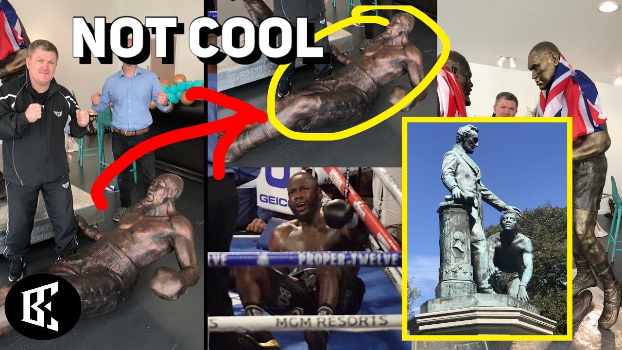 (SHOCKING!!) DEONTAY WILDER STATUE DISRESPECTFUL BRONZE B0MBER GETS ...