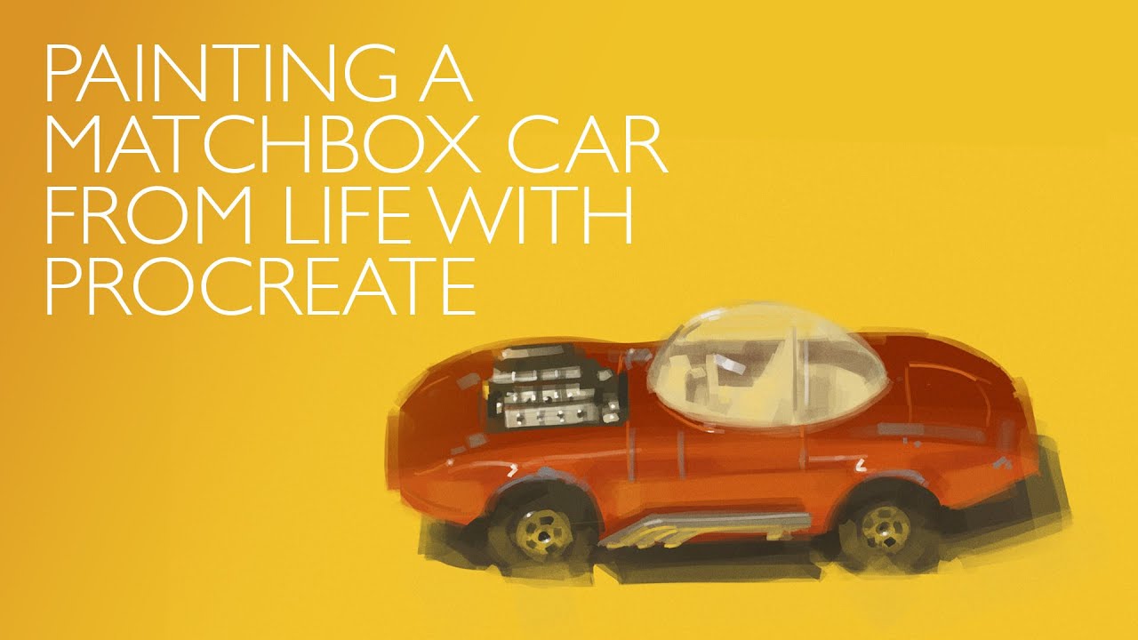 Painting a Matchbox car from life with Procreate - YouTube