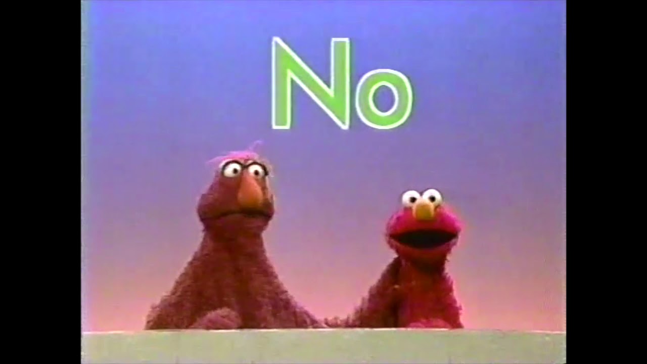 Sesame Street - Telly, Elmo and the word NO! - YouTube