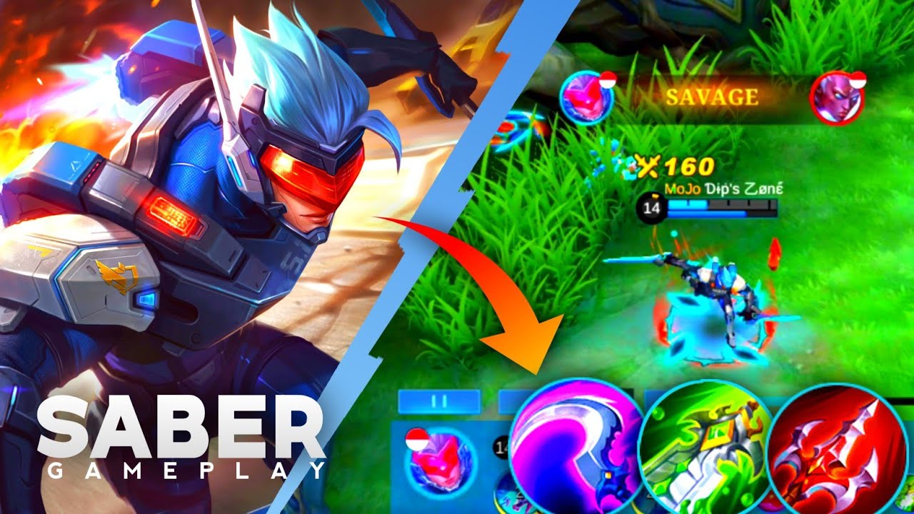 SAVAGE!!! TOP GLOBAL NO 1 SABER!!!! ONE HIT BUILD AND SKILL COMBO ...