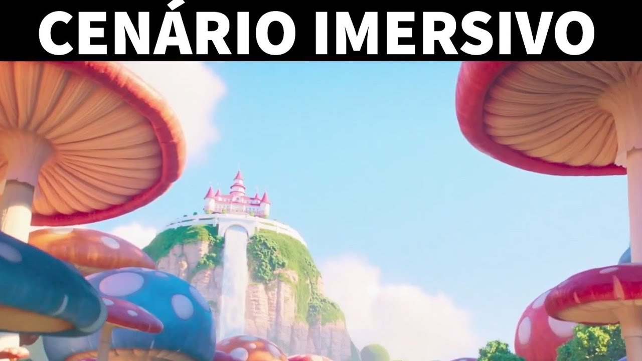 Super Mario Bros. O Filme | Cenário imersivo | Por trás das câmeras ...