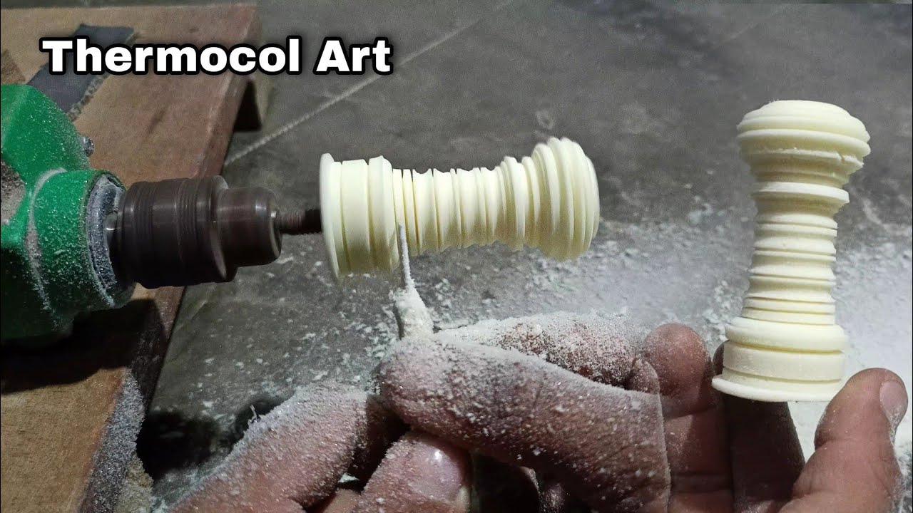 How To Make Creative Thermocol Columns | Round Pillar Design | Gate ...