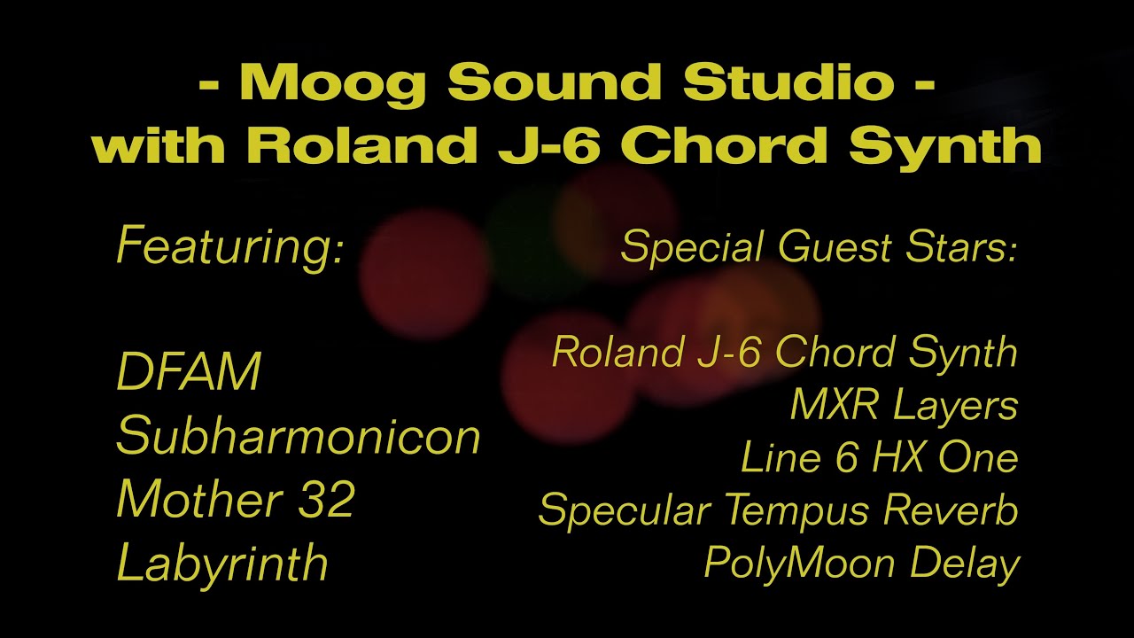 Moog Sound Studio with Roland J6 Chord Synth - YouTube