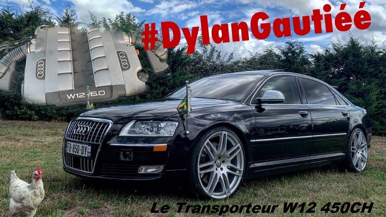 AUDI A8 L W12 ROYALE 450ch Le Transporteur - YouTube