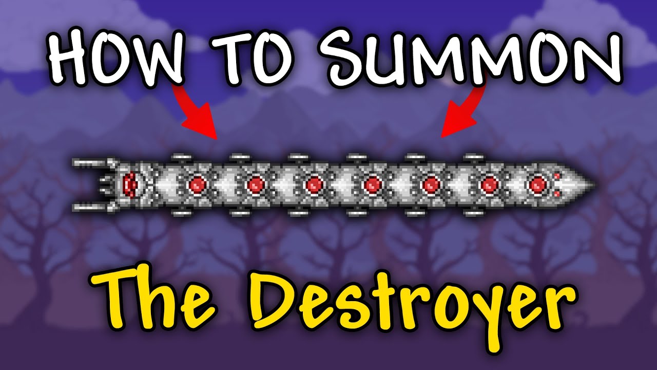 How to Summon The Destroyer in Terraria | Destroyer Summon Guide - YouTube