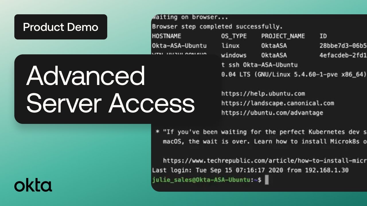 Advanced Server Access - Live demo from IDM Europe - YouTube