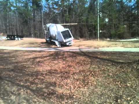 USA Concrete Truck flipping over part 2 - YouTube
