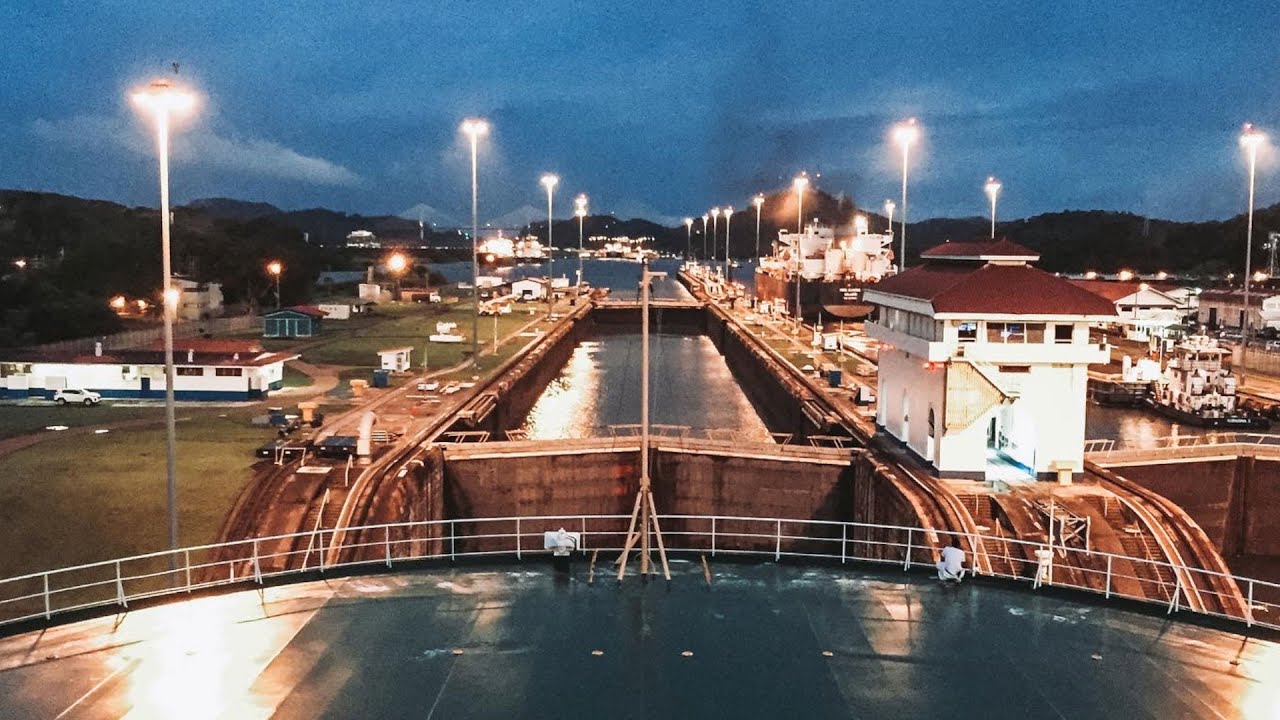 Panama Canal Transit Time-lapse - YouTube