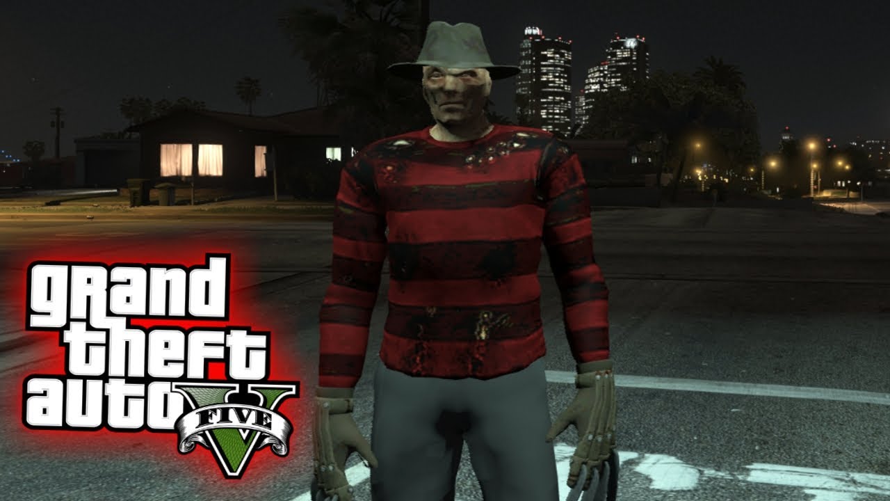 GTA V MODS: (Terror) FREDDY KRUEGER !! - YouTube