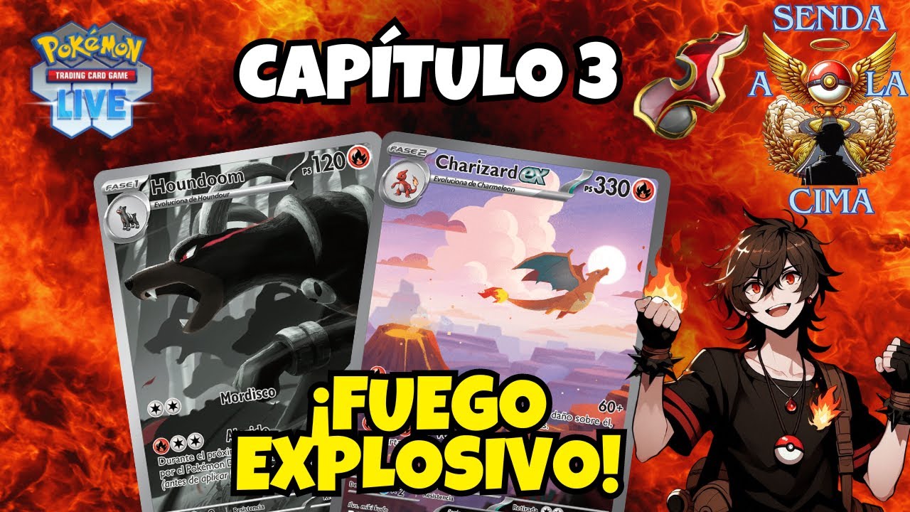 🔥 LIDER FUEGO EXPLOSIVO 🔥 [ POKEMON TCG LIVE ] [ SENDA A LA SIMA ...