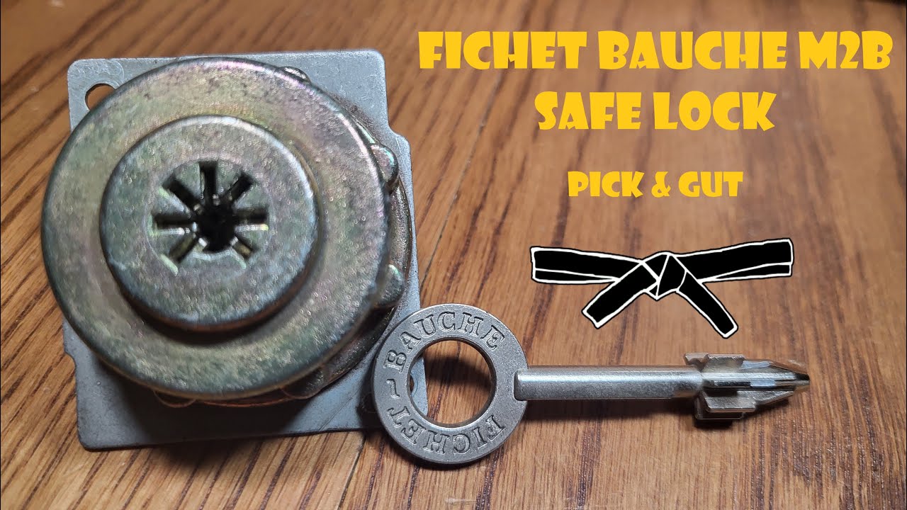 Fichet Bauche M2B Safe Lock (Black Belt) Pick & Gut - YouTube