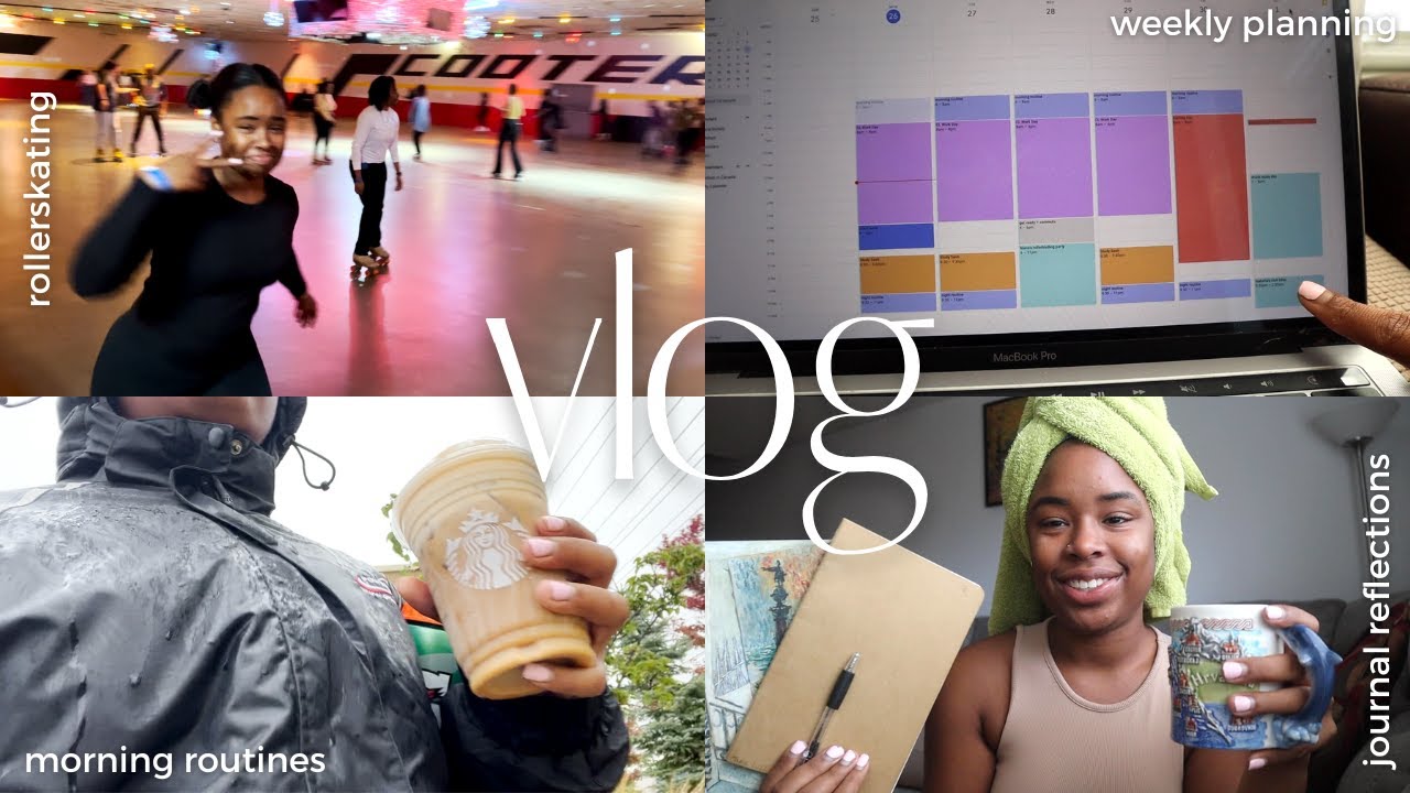 WFH VLOG 💻 building a morning routine, getting back on track, rollerskating + moving out of my ...