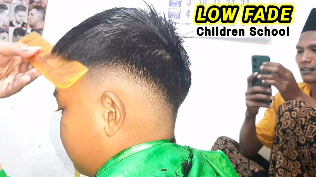 LOW FADE TUTORIAL CHILD. Potong Rambut Anak. - YouTube