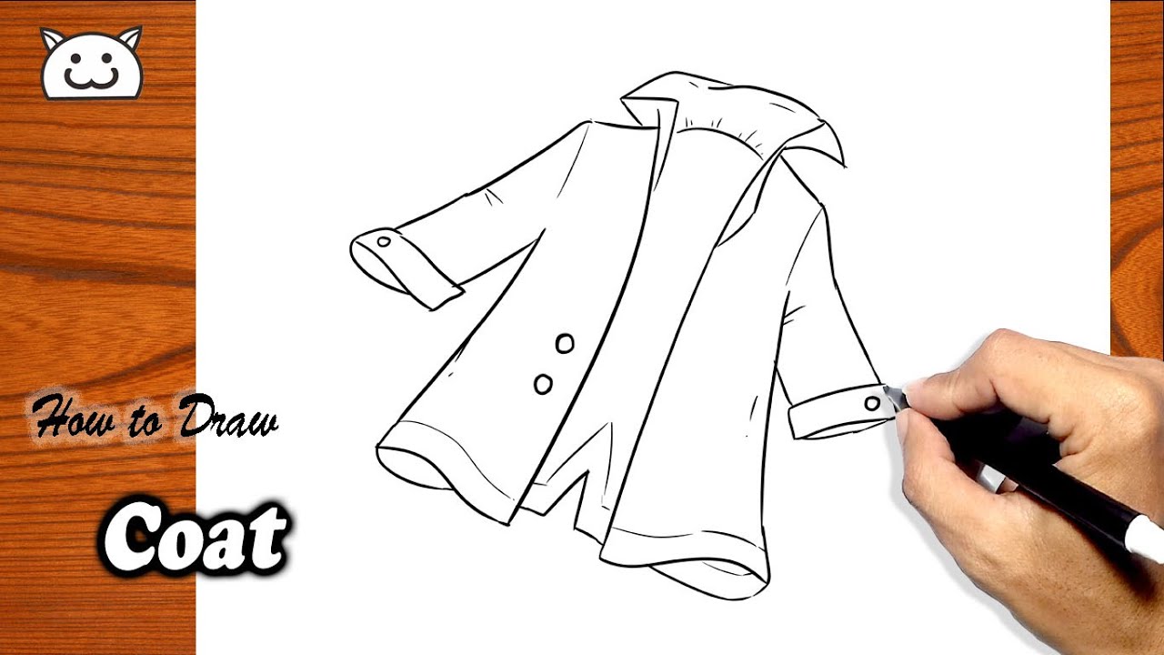 How to Draw Coat - YouTube