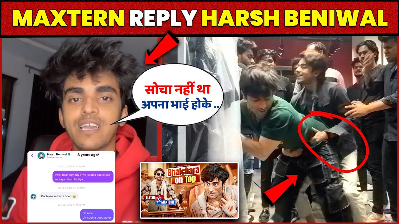 Maxtern Reply On Harsh Beniwal New Video? - YouTube
